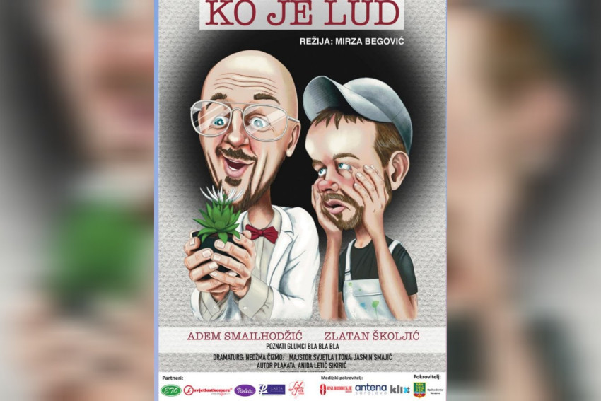 Urnebesna komedija „Ko je lud“ na sceni teatra u Jelića | Općina Centar Sarajevo